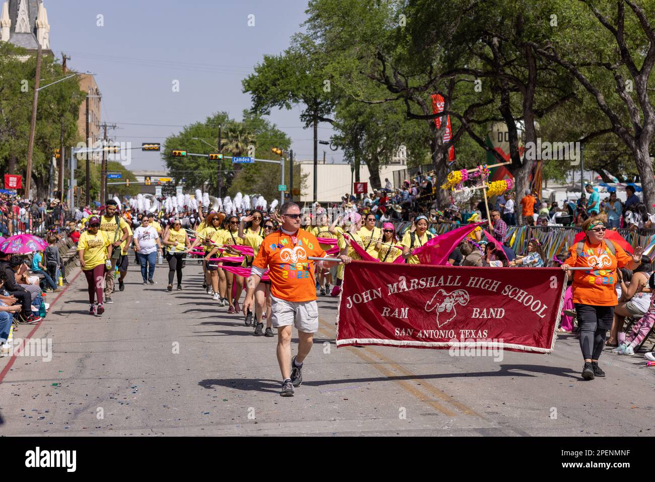 San Antonio, Texas, USA - April 8, 2022: The Battle of the Flowers ...
