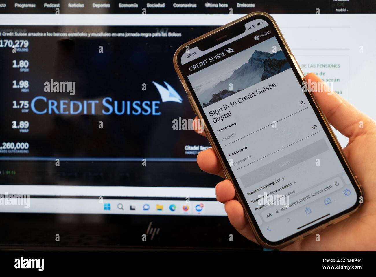 Bank run spain hi-res stock photography and images - Alamy