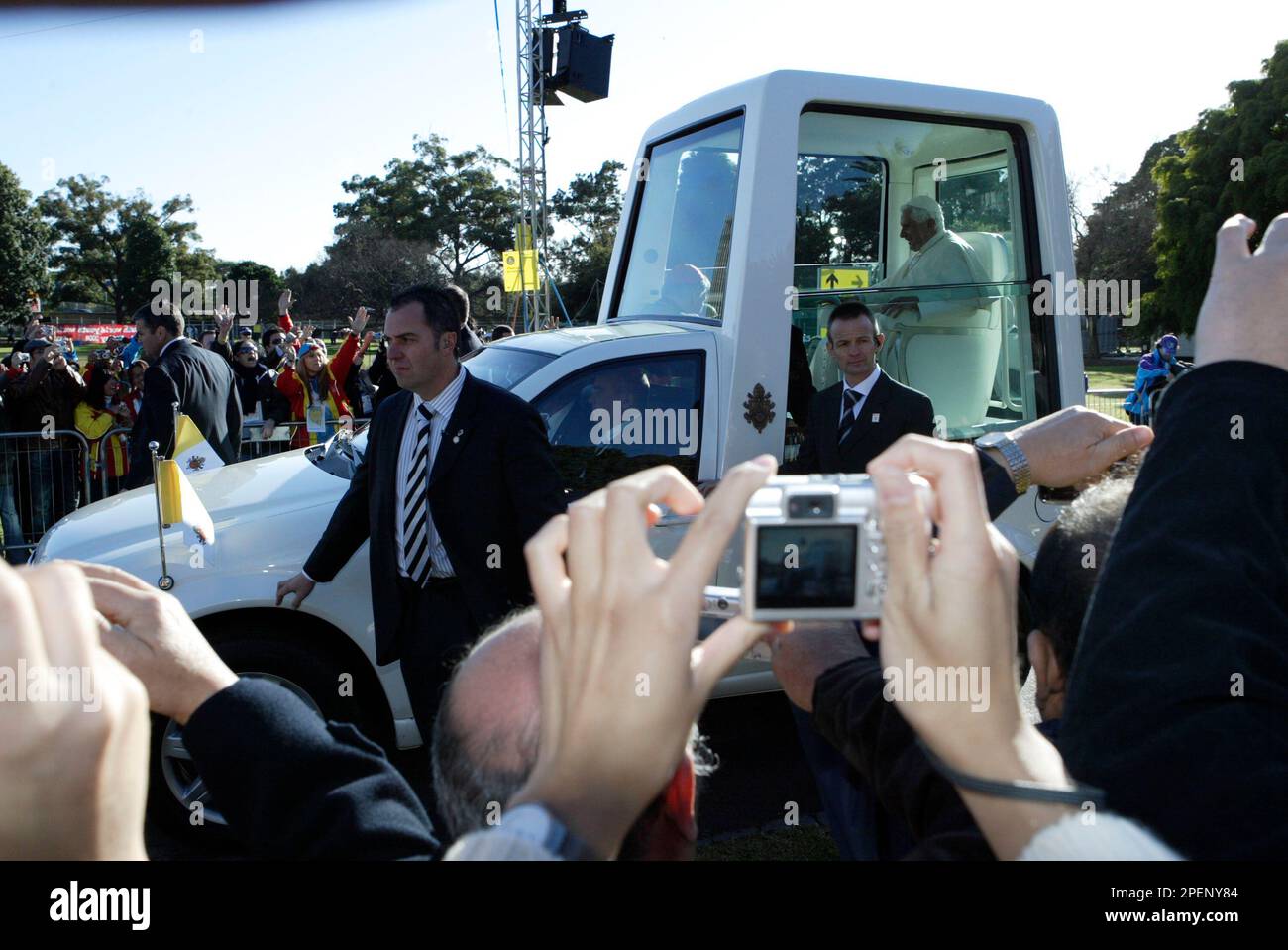 Before returning to the Vatican, Pope Benedict XVI conducts a brief ...