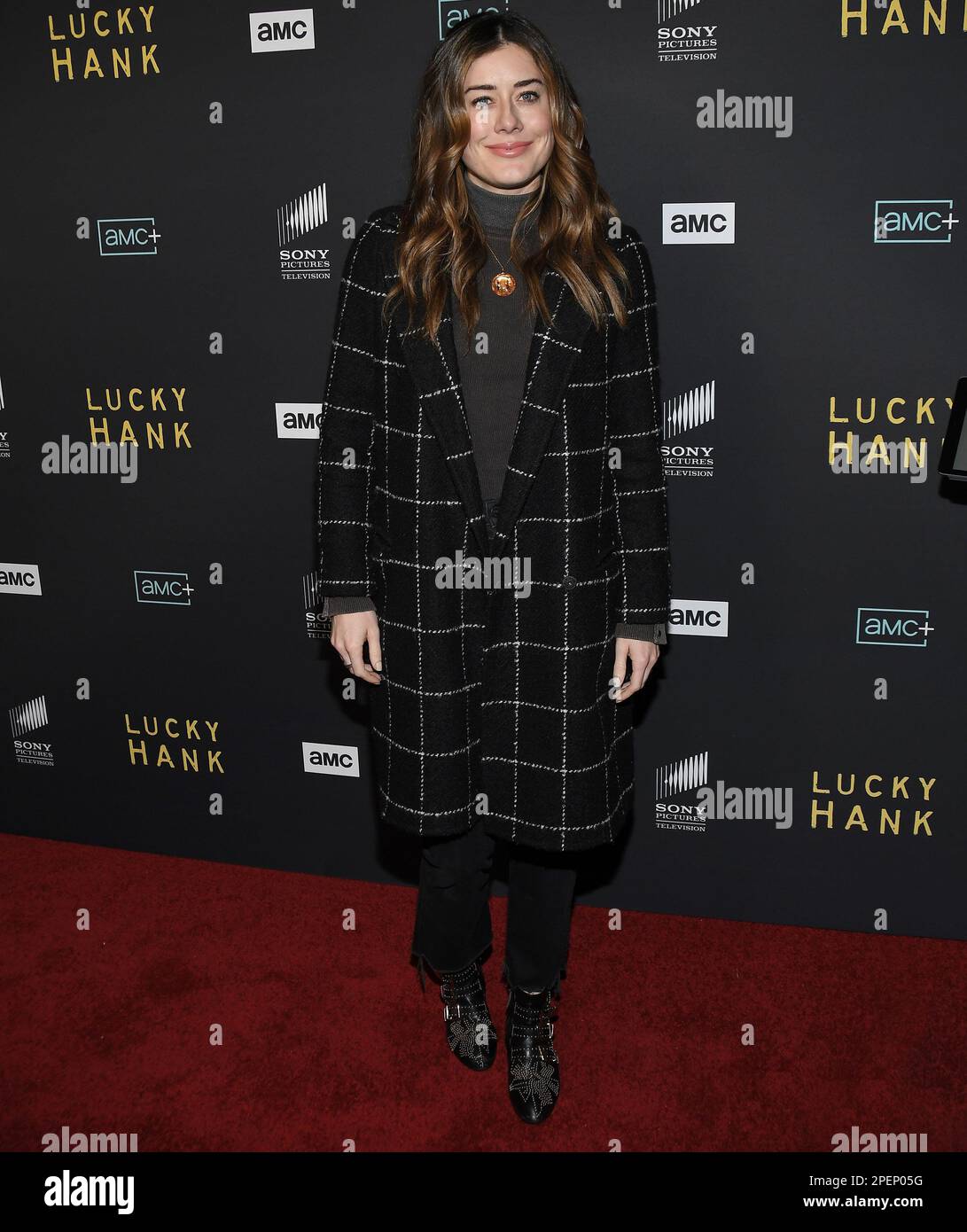 Manon Mathews arrives at the AMC Network's LUCKY HANK Premiere held at ...
