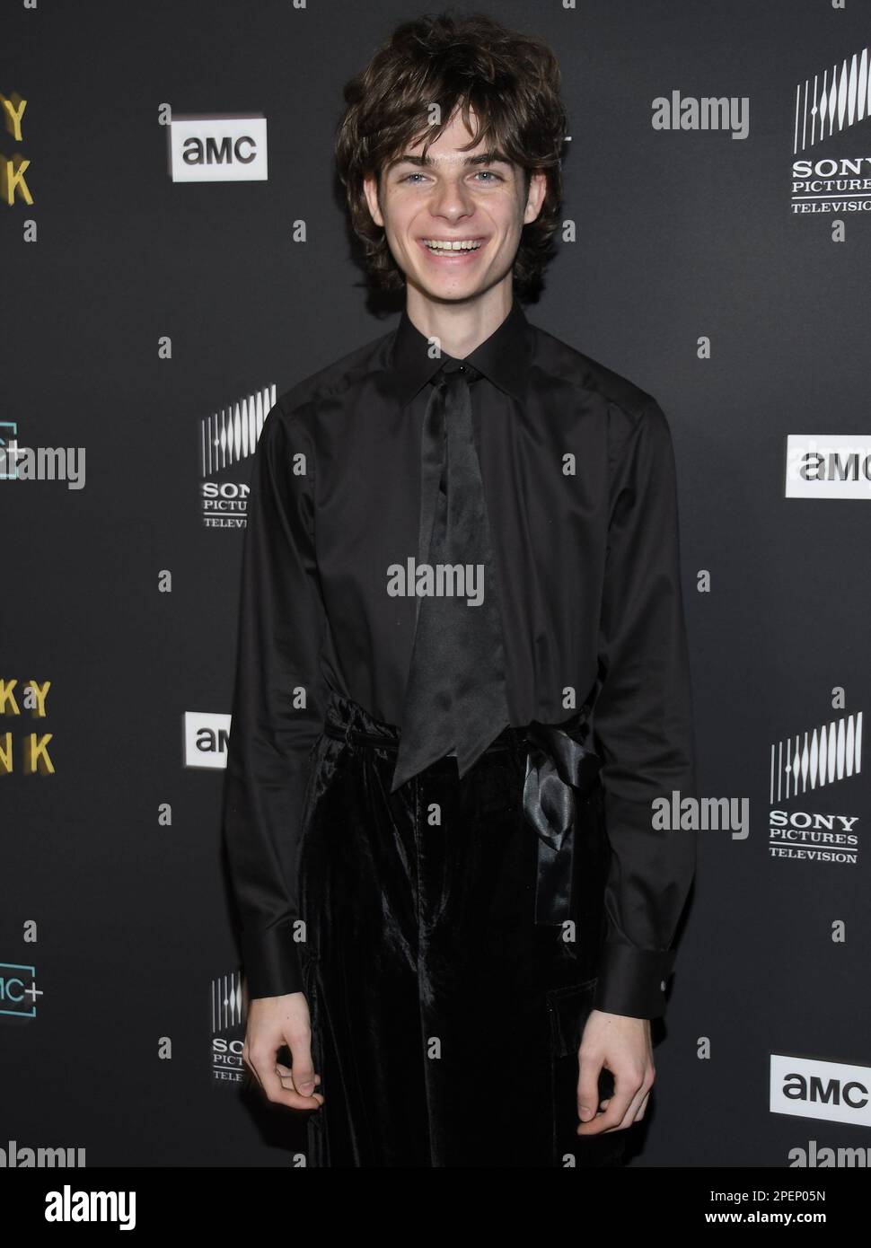 Jackson Kelly arrives at the AMC Network's LUCKY HANK Premiere held at ...