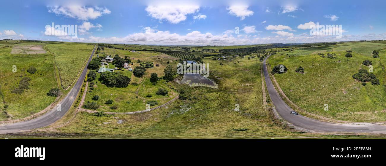 Drone view at Oribi gorge near Port Shepstone on South Africa Stock ...