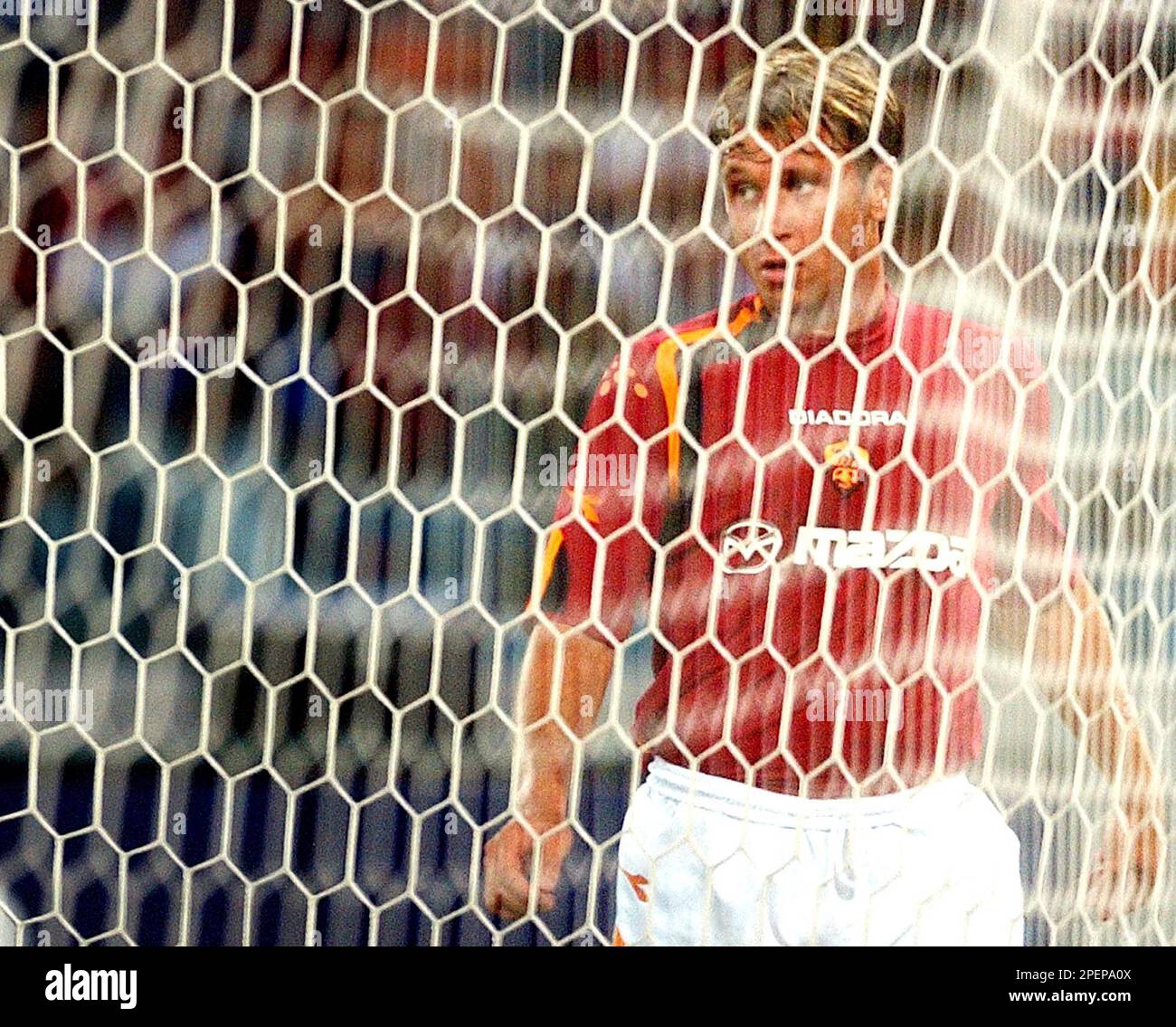 AS Roma striker Antonio Cassano looks on during an exhibition match at ...