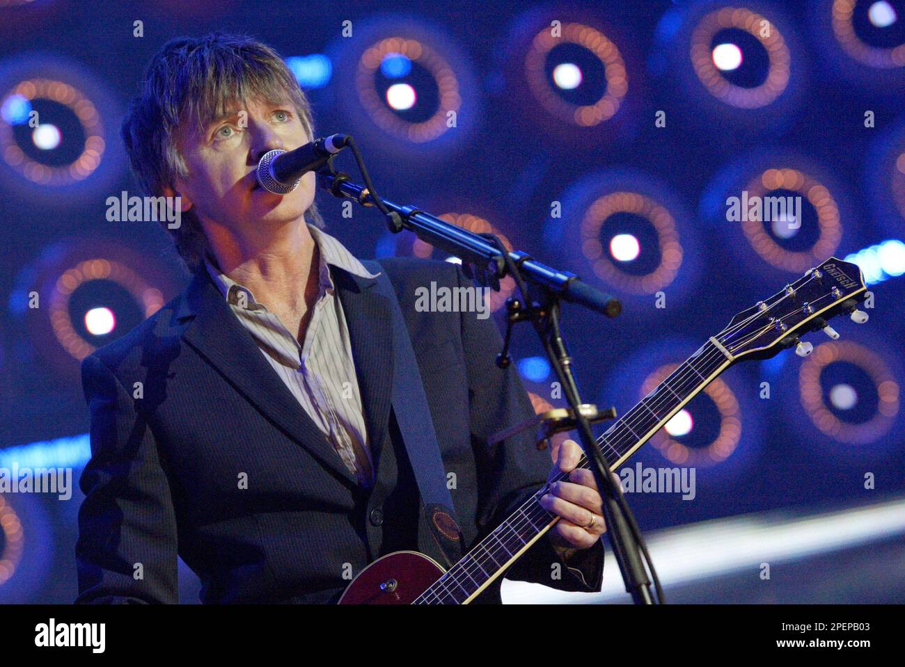 Crowded House perform at the Live Earth concert. Aussie Stadium. Sydney ...