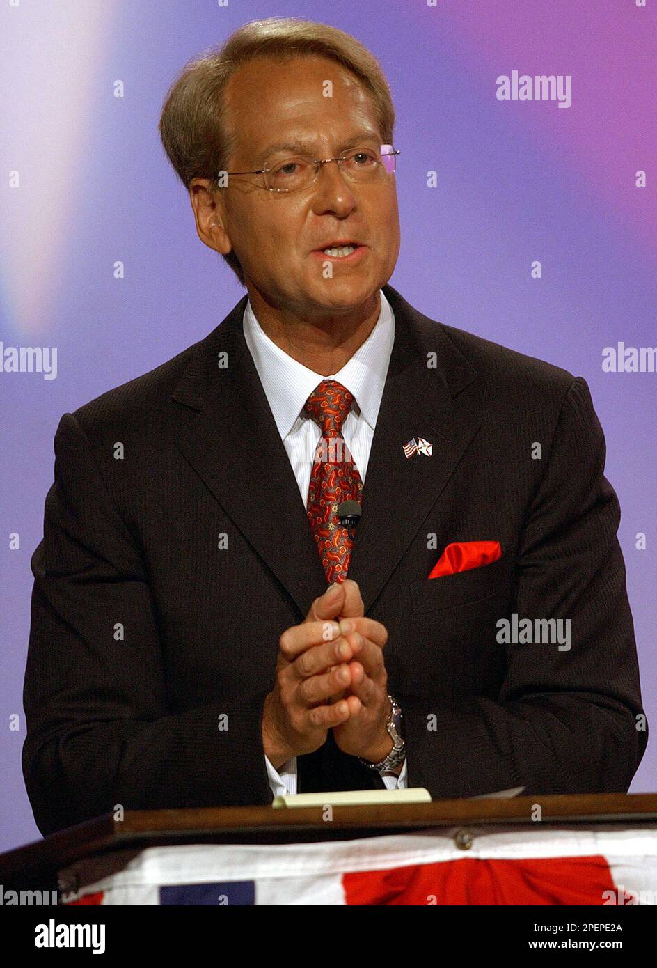 Republican U.S. Senate candidate Larry Klayman makes his final ...