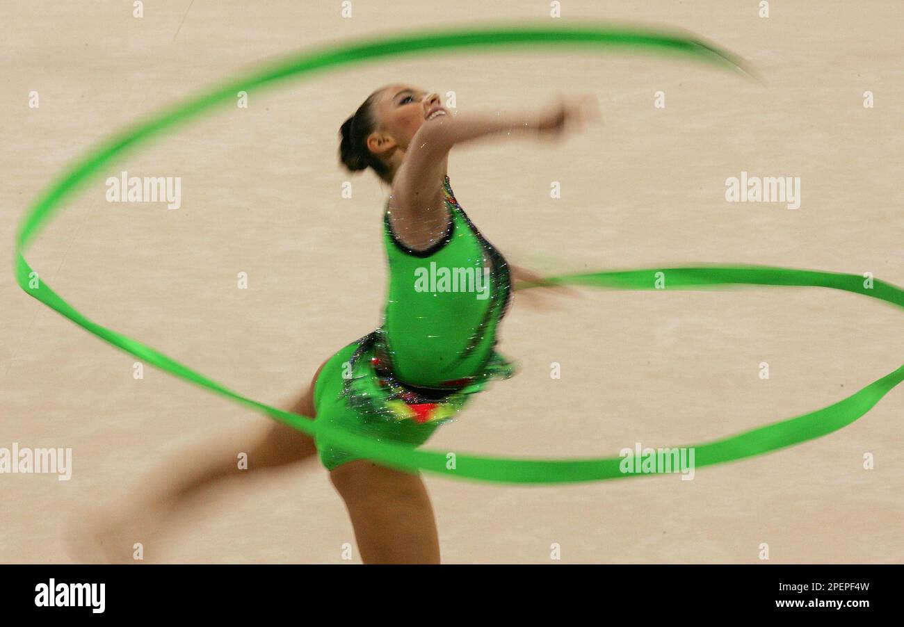 Alina Kabaeva Rus Ribbon Rhythmic Gymnastics Russian Gymnastics