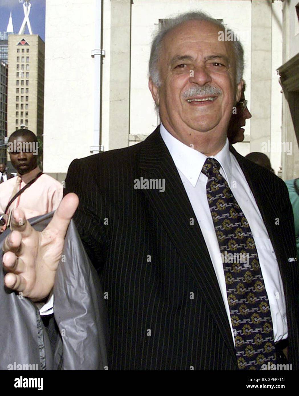 ** FILE ** South African anti-apartheid attorney George Bizos arrives ...