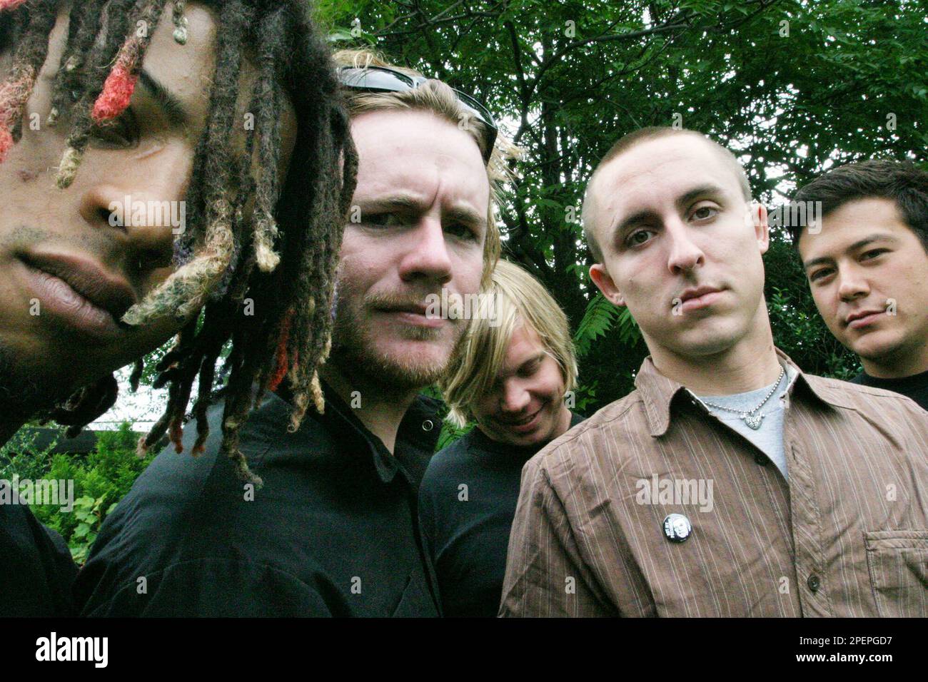 Members of the group Yellowcard, from left, Longineu Parsons, Pete ...
