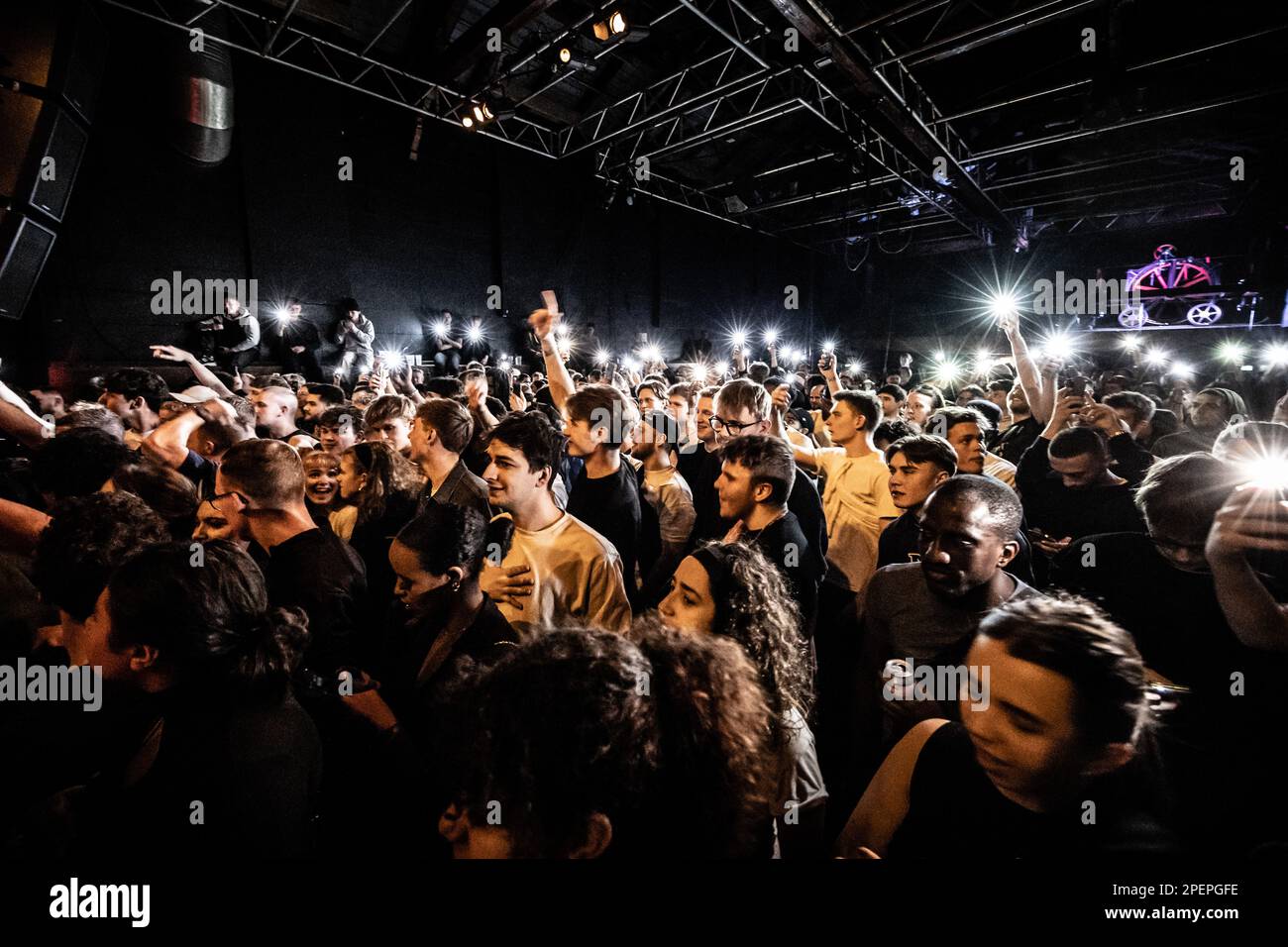 Copenhagen, Denmark. 15th Mar, 2023. Concert goers seen at a live ...