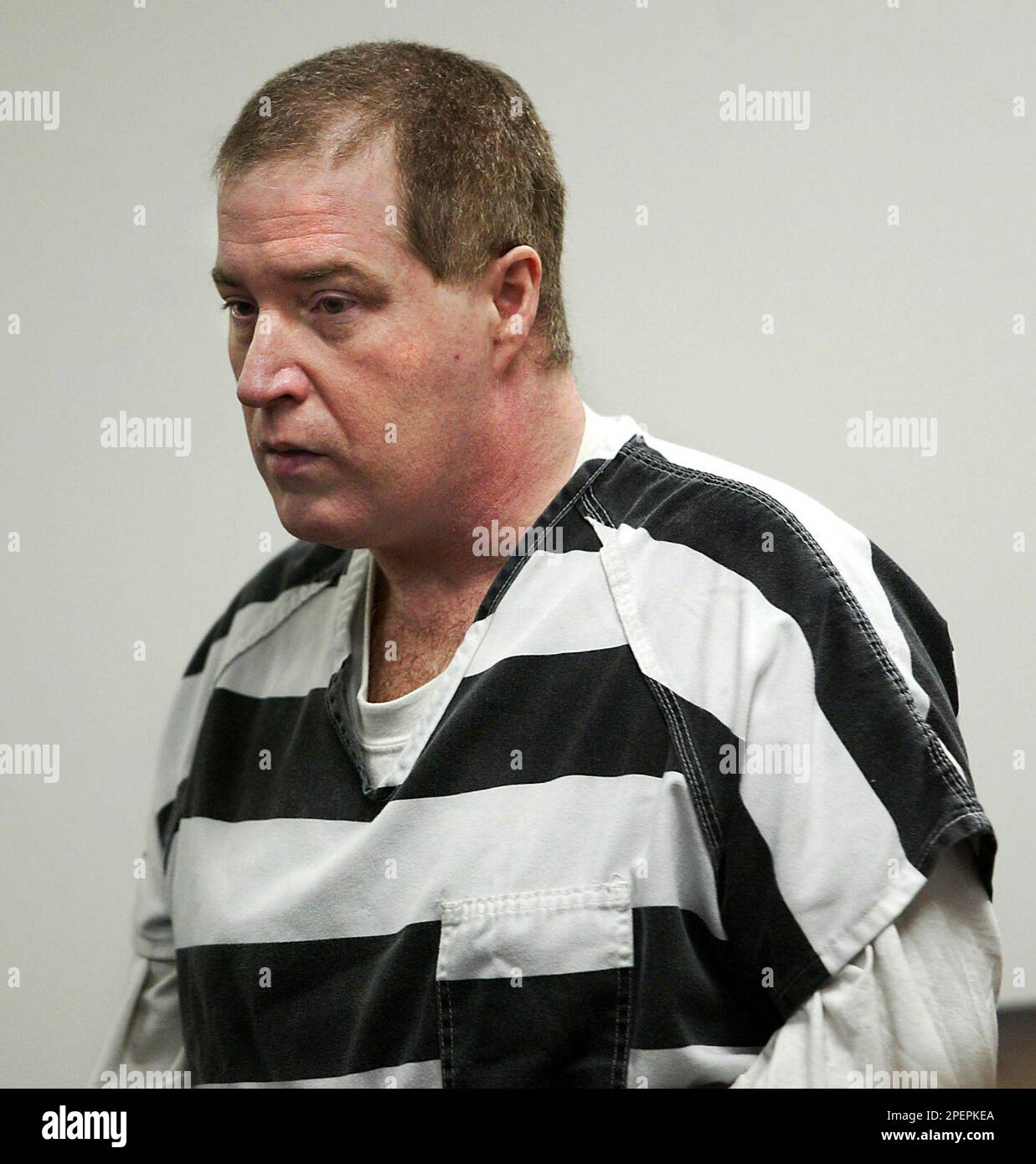 Ward Weaver enters a Clackamas County courtroom in Portland, Ore ...