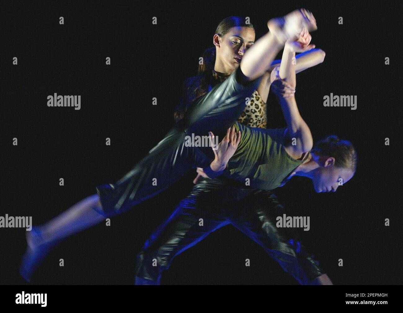 Anna Sappho Polychronopoulou back, and Stina Martensson perform a scene ...