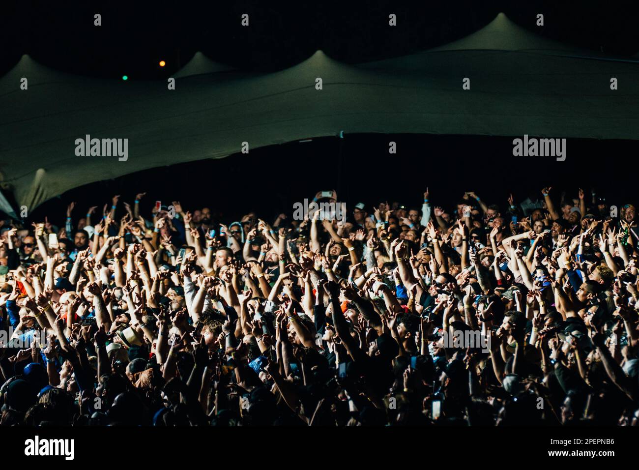 Pure energy! Fans raise their hands and sing along to their favorite ...