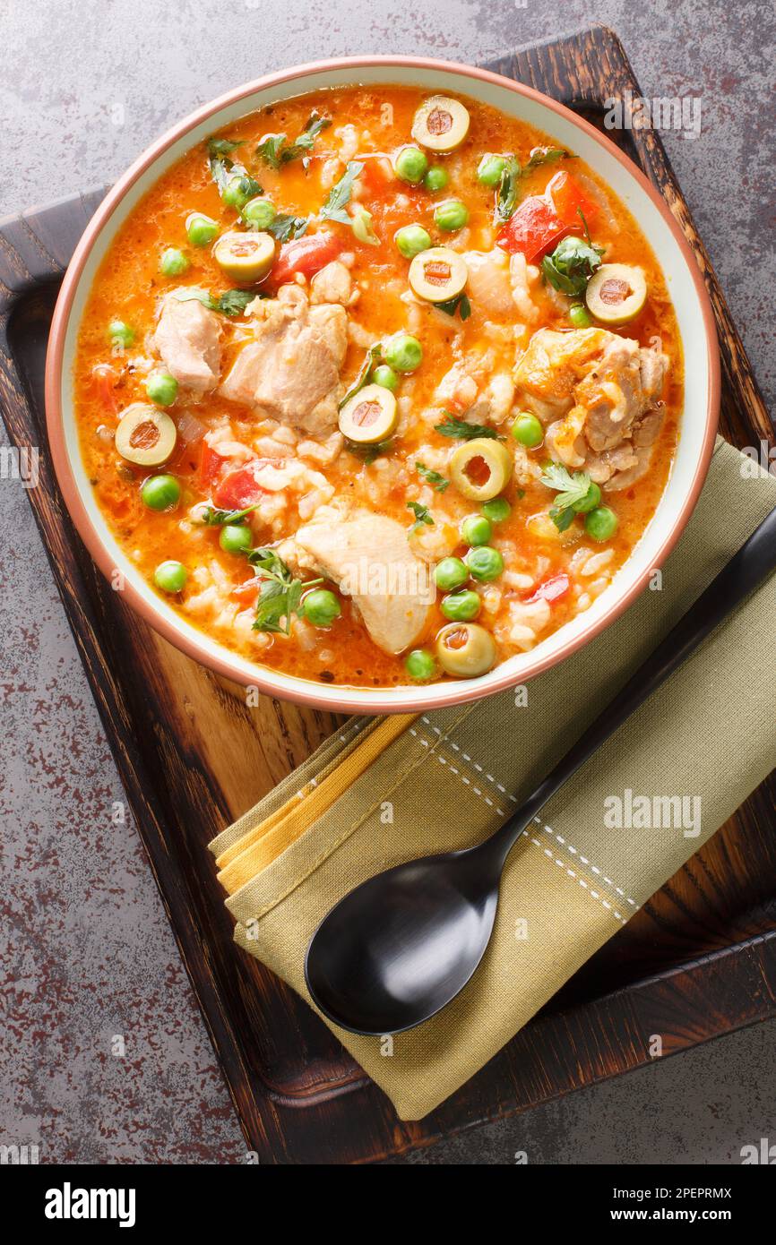 Asopao de Pollo is a deliciously hearty Puerto Rican chicken stew made ...