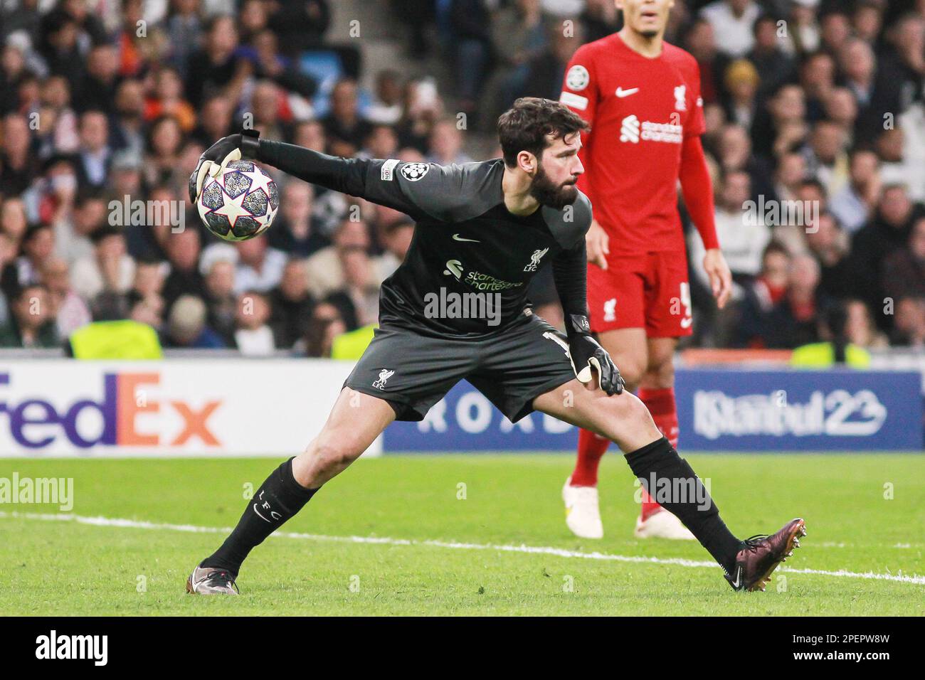 March 15, 2023, Rome, Spain: Alisson Becker of Liverpool during the ...