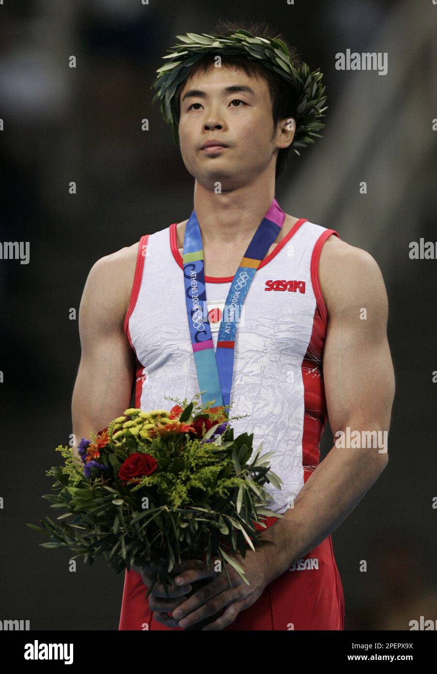 Bronze medal winner Takehiro Kashima of Japan is seen during the medal ...