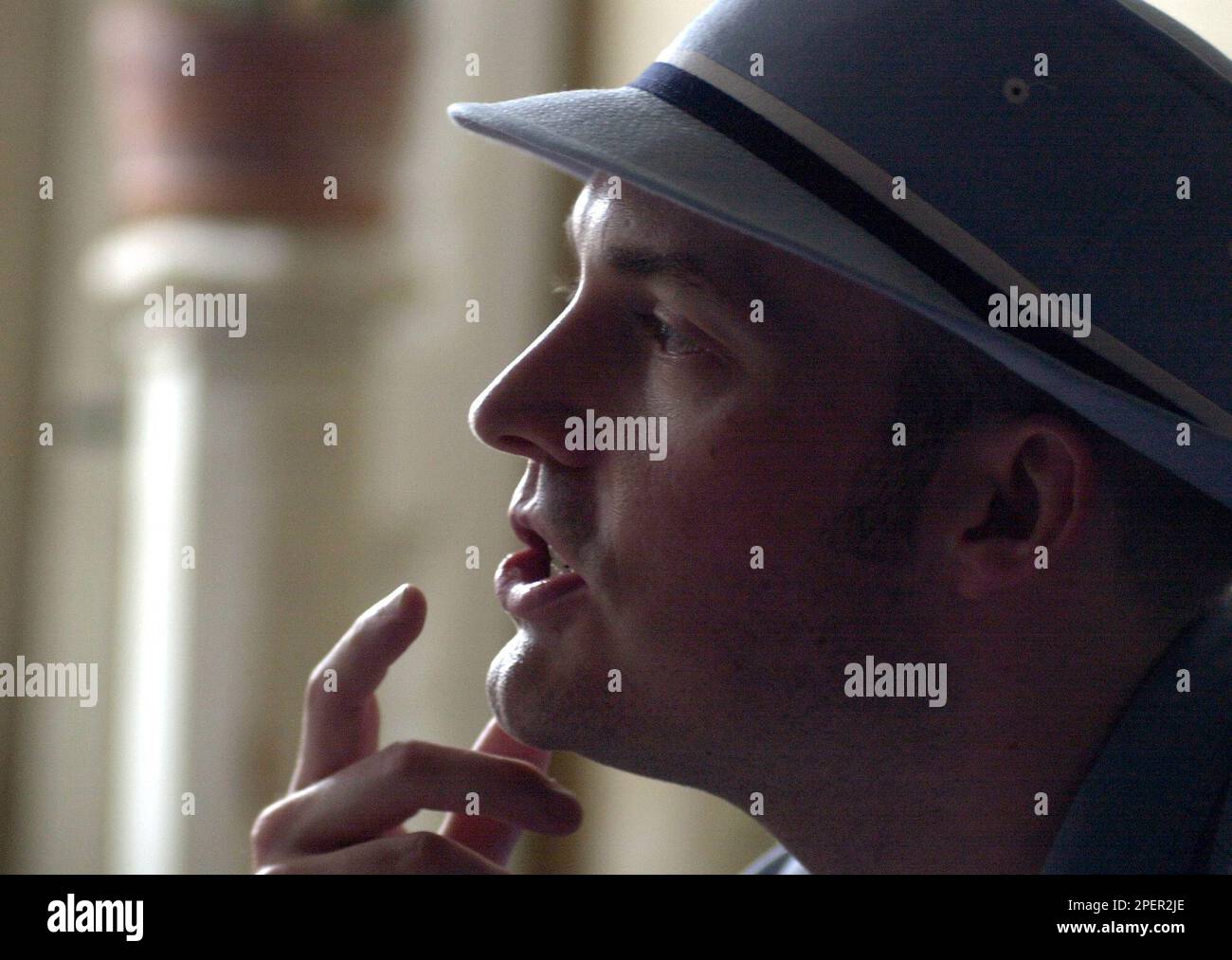 Artist James Mundie is shown at his home in South Philadelphia, July 14 ...