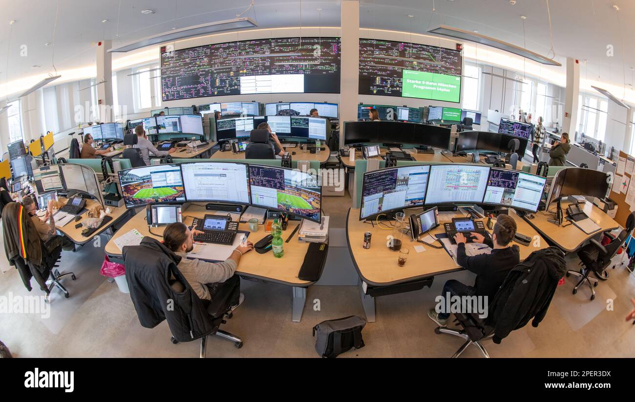 Munich, Germany. 16th Mar, 2023. Deutsche Bahn employees sit in the new ...