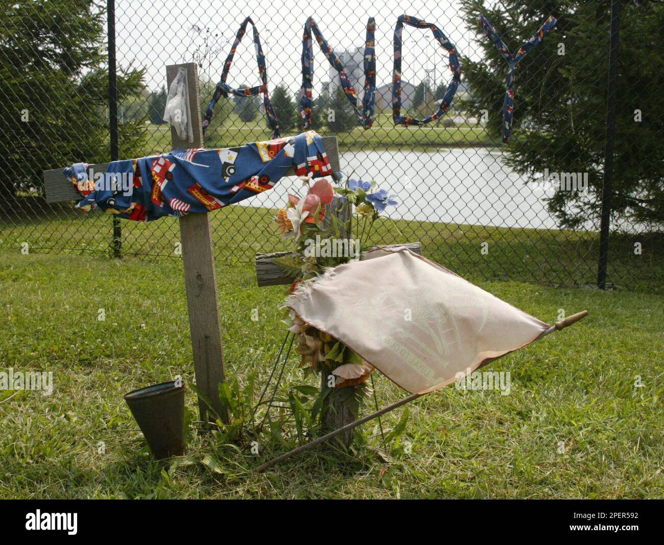 A memorial for Andrew Waybright, who died while training to be a ...