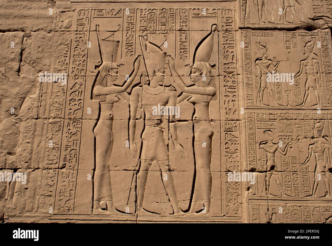 The temple of Horus in Edfu in Aswan, Egypt Stock Photo - Alamy