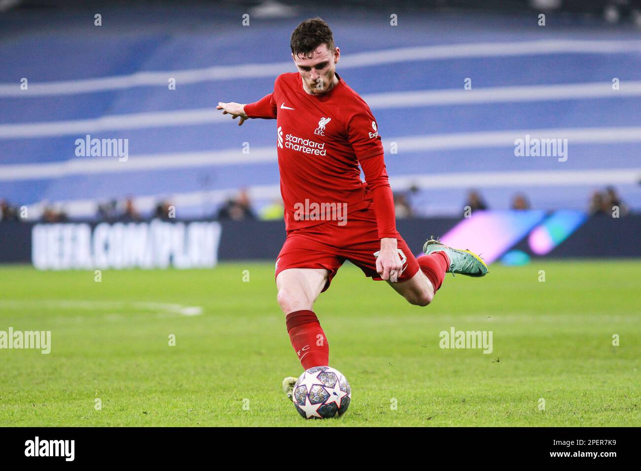 Andy Robertson of Liverpool during the UEFA Champions League, Round of ...