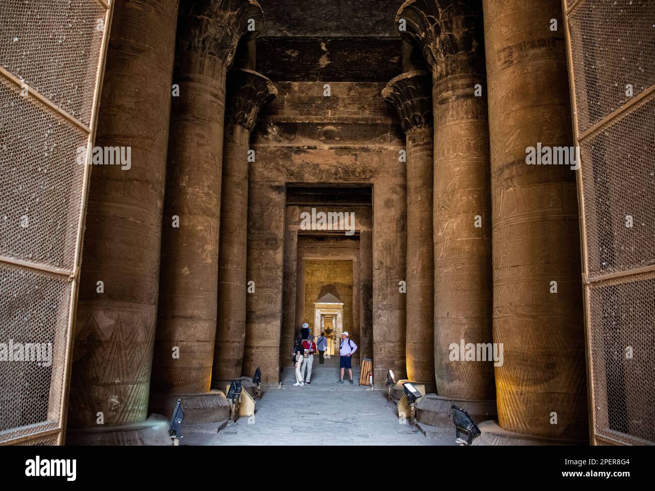 The temple of Horus in Edfu in Aswan, Egypt Stock Photo - Alamy