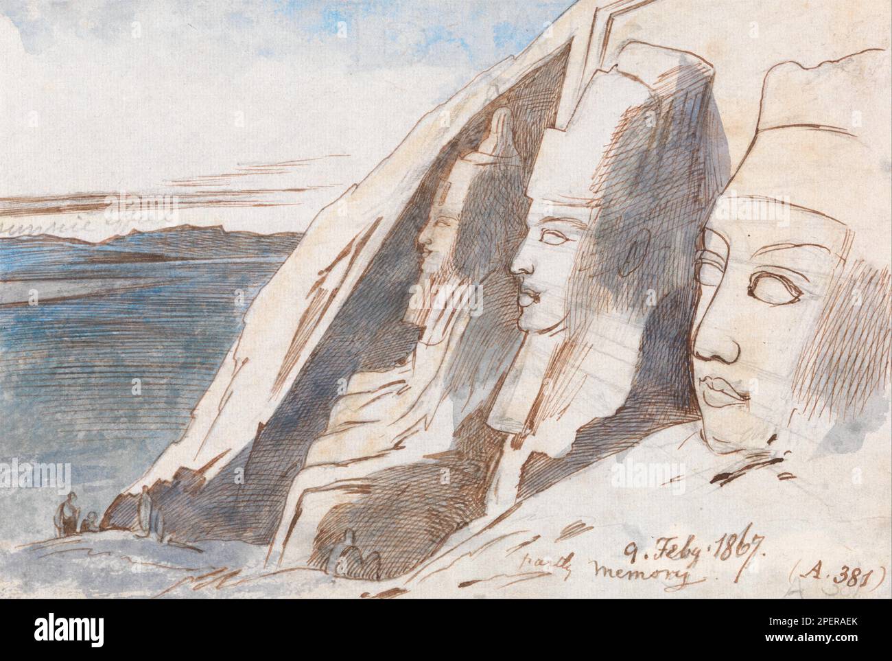 Abu simbel drawing hi-res stock photography and images - Alamy