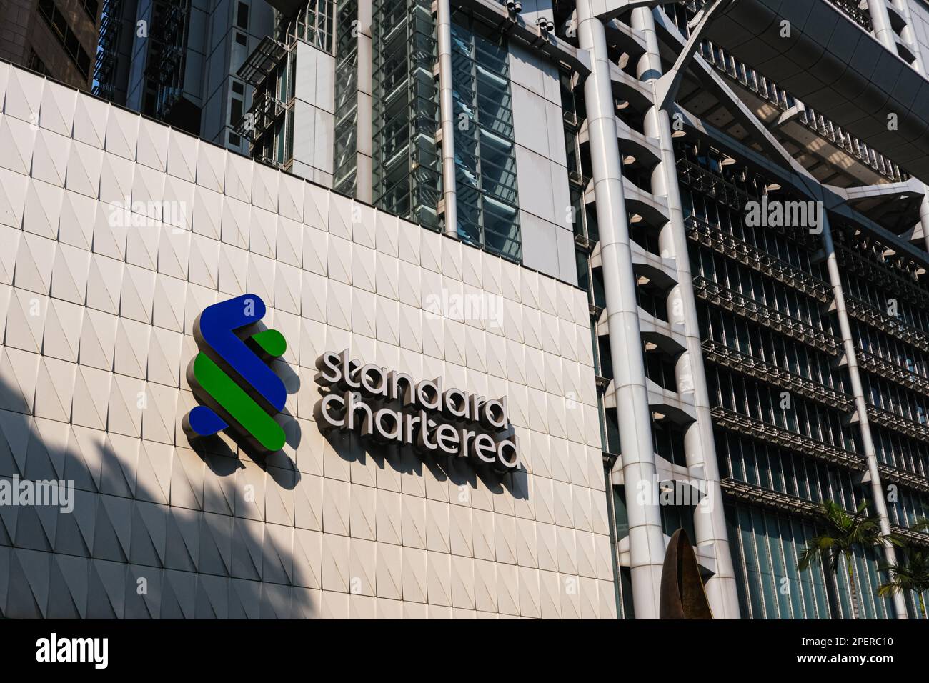 Hong Kong, China. 16th Mar, 2023. A general logo view of the Standard ...