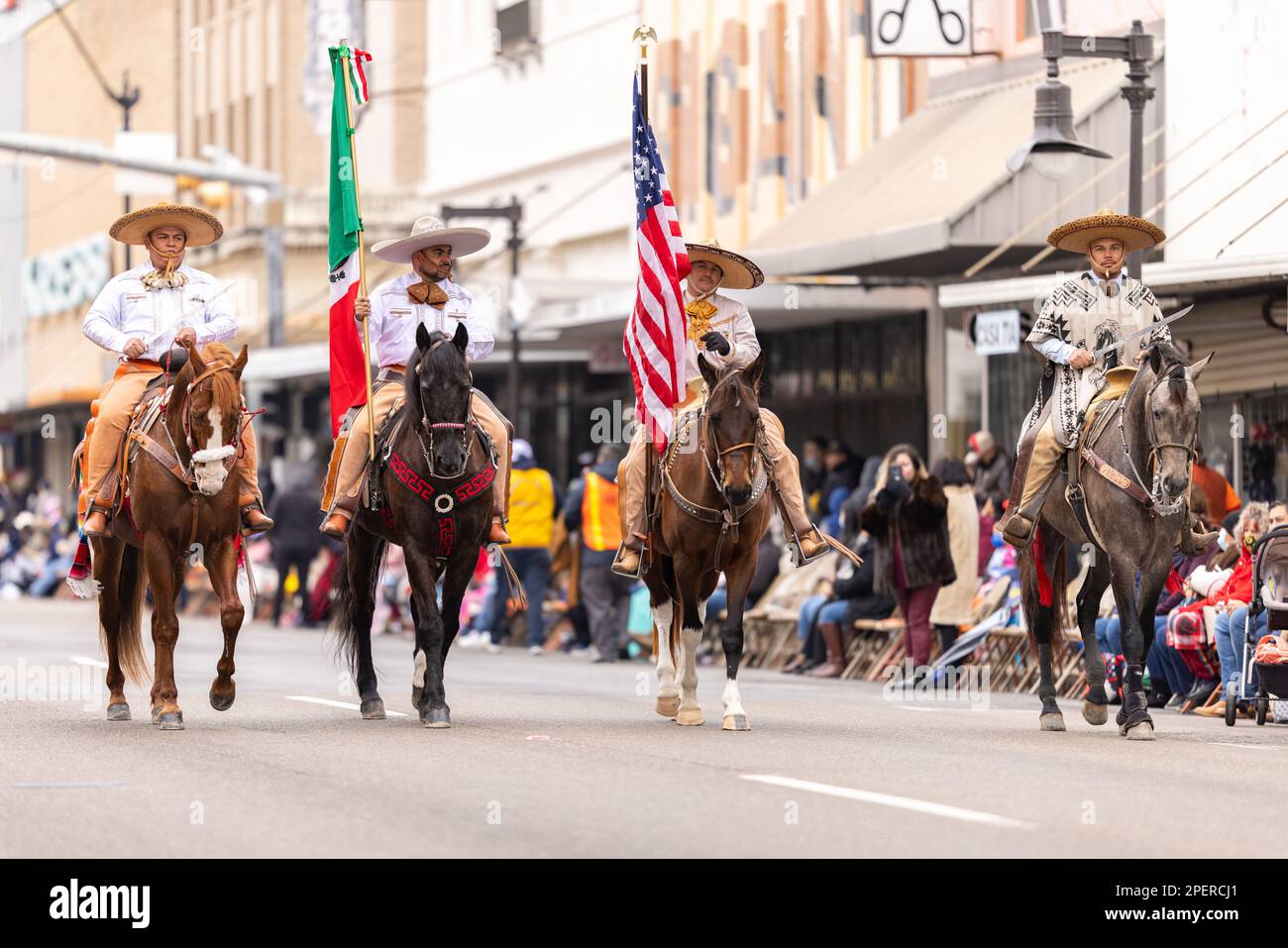 Brownsville, Texas, USA - February 26, 2022: Charro Days Grand ...