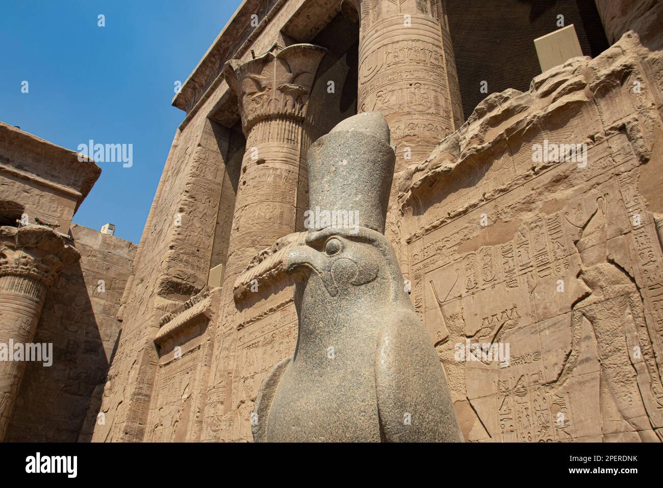 The temple of Horus in Edfu in Aswan, Egypt Stock Photo - Alamy