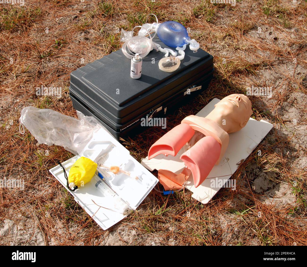 A trauma kit for training CPR Stock Photo - Alamy