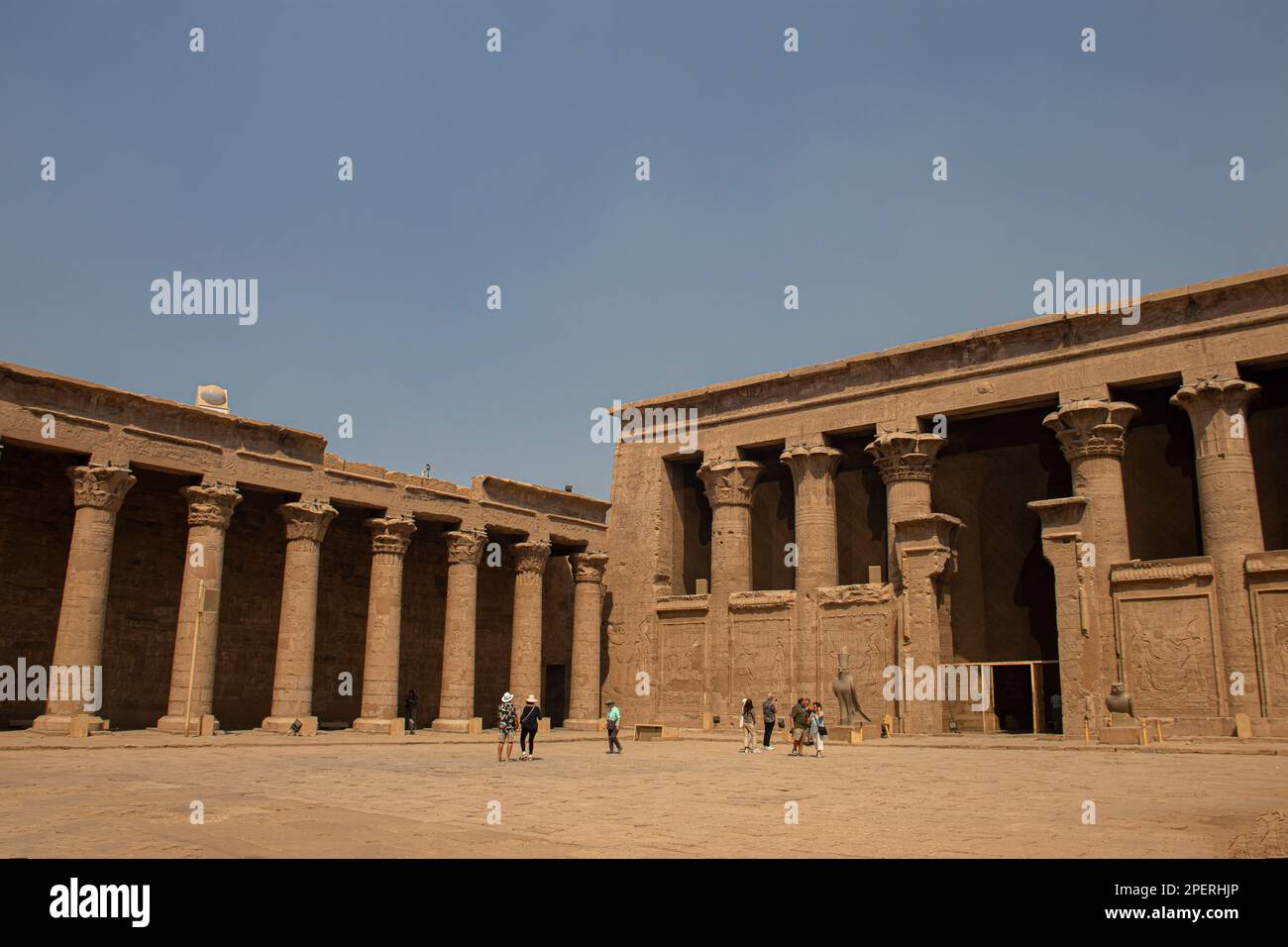 The temple of Horus in Edfu in Aswan, Egypt Stock Photo - Alamy