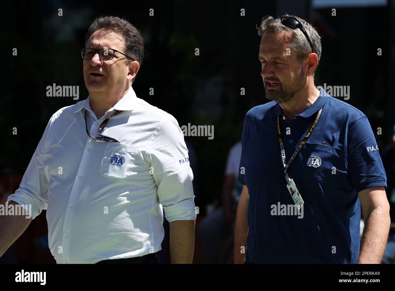 Jeddah, Saudi Arabia. 16th Mar, 2023. (L to R): Nicholas Tombazis (GRE ...