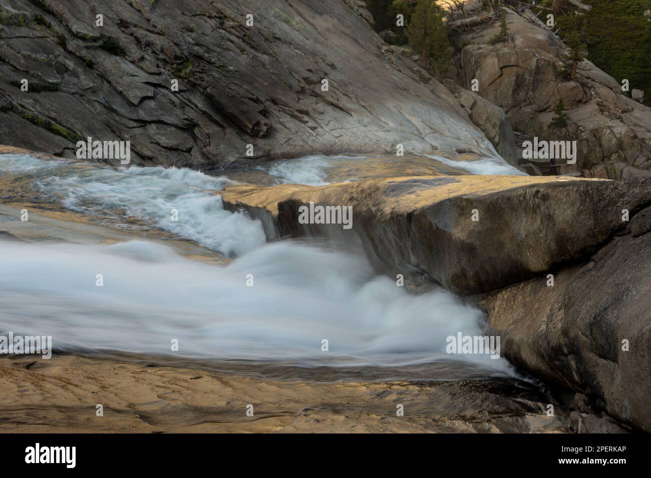 California Falls Crashes Into Large Rock Shelf Before Heading Down Hill ...