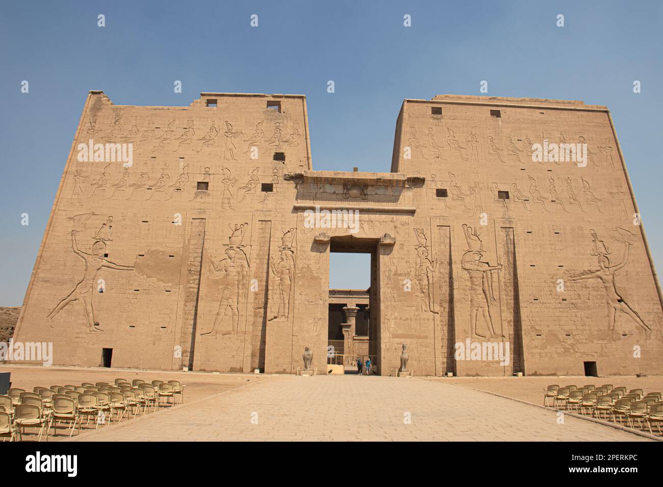 The temple of Horus in Edfu in Aswan, Egypt Stock Photo - Alamy