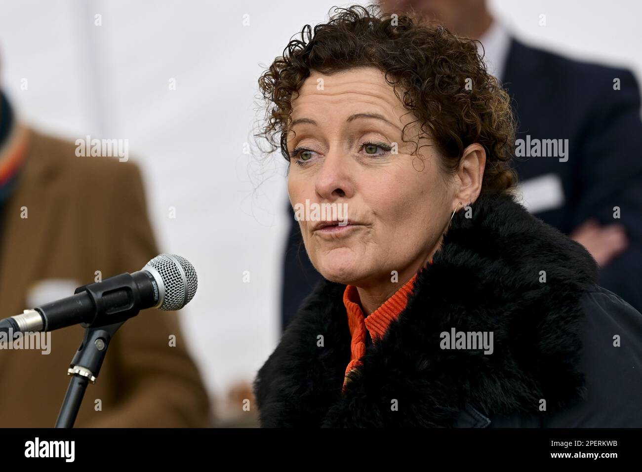Flemish Minister of Mobility, Public Work Lydia Peeters pictured during ...