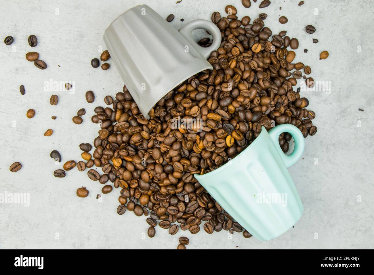 Black coffee beans, large group of coffee beans Stock Photo - Alamy