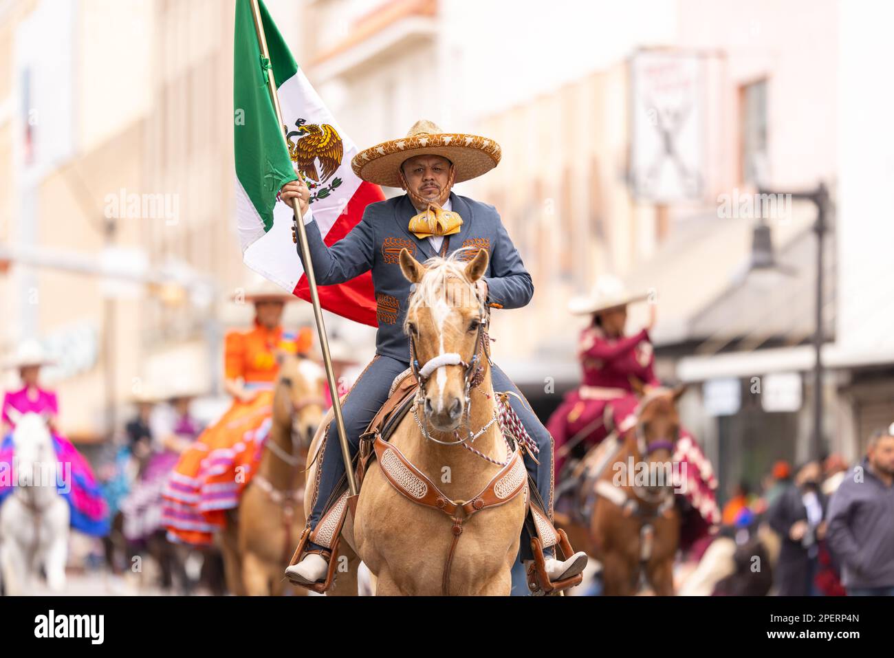 Brownsville, Texas, USA - February 26, 2022: Charro Days Grand ...