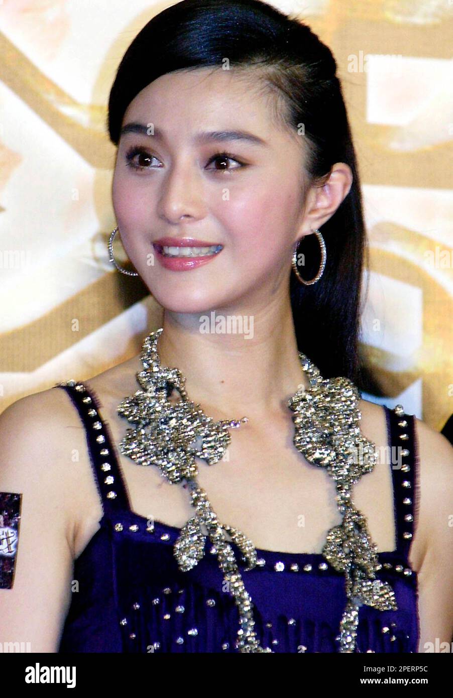Chinese actress Fan Bing Bing poses for photographers at the premiere ...