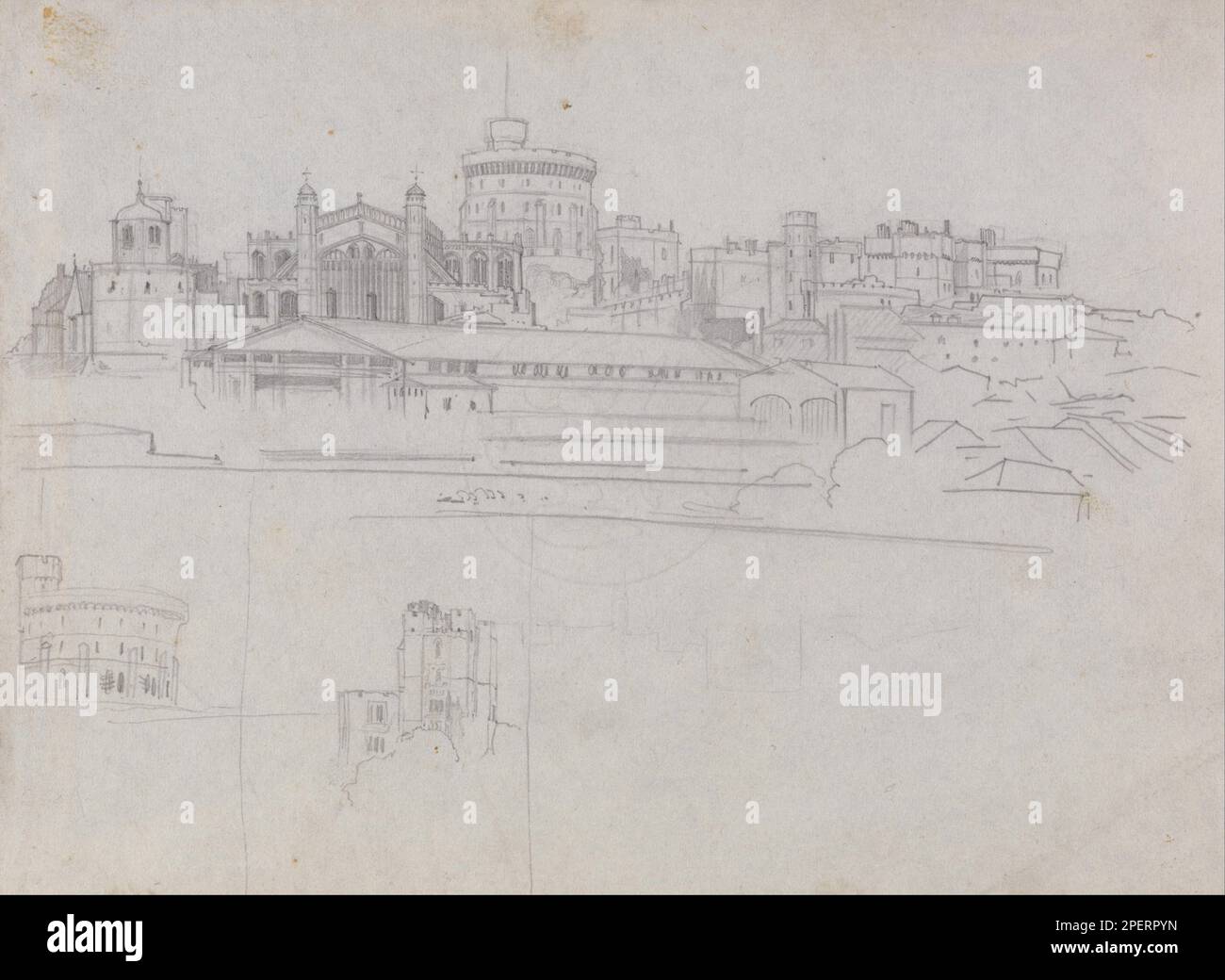 Windsor castle drawing hi-res stock photography and images - Alamy