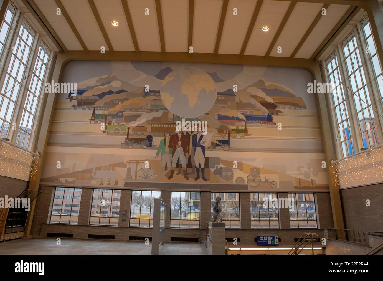 Painting Inside The Amstel Station At Amsterdam The Netherlands 16-1 ...