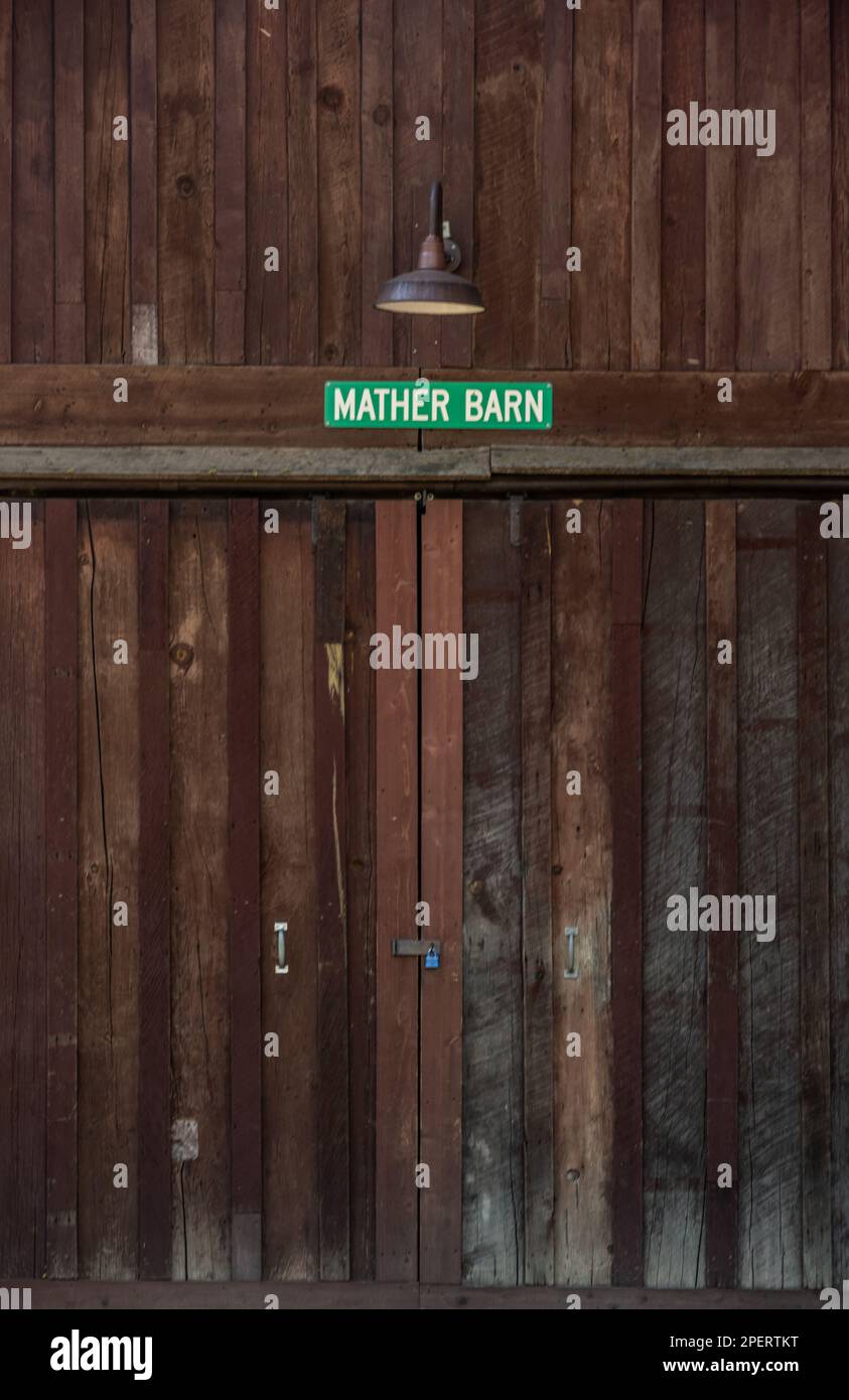 Doors of Mather Barn On The Way to Hetch Hetchy in Yosemite National ...