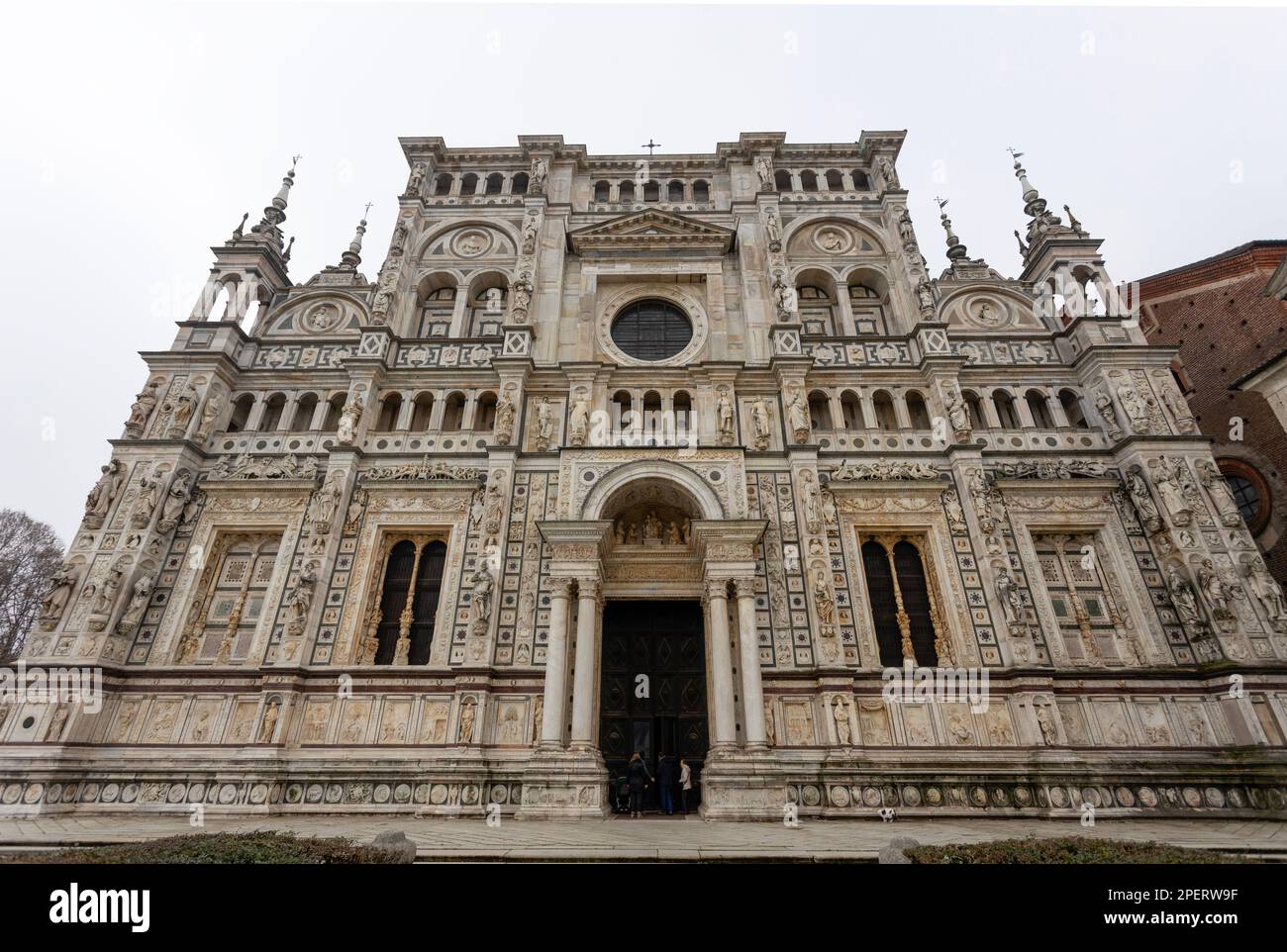 PAVIA, ITALY, DECEMBER 28, 2022 - View of Certosa of Pavia, Monastery ...