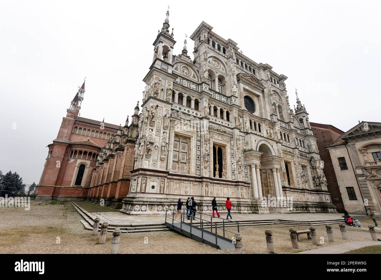 PAVIA, ITALY, DECEMBER 28, 2022 - View of Certosa of Pavia, Monastery ...
