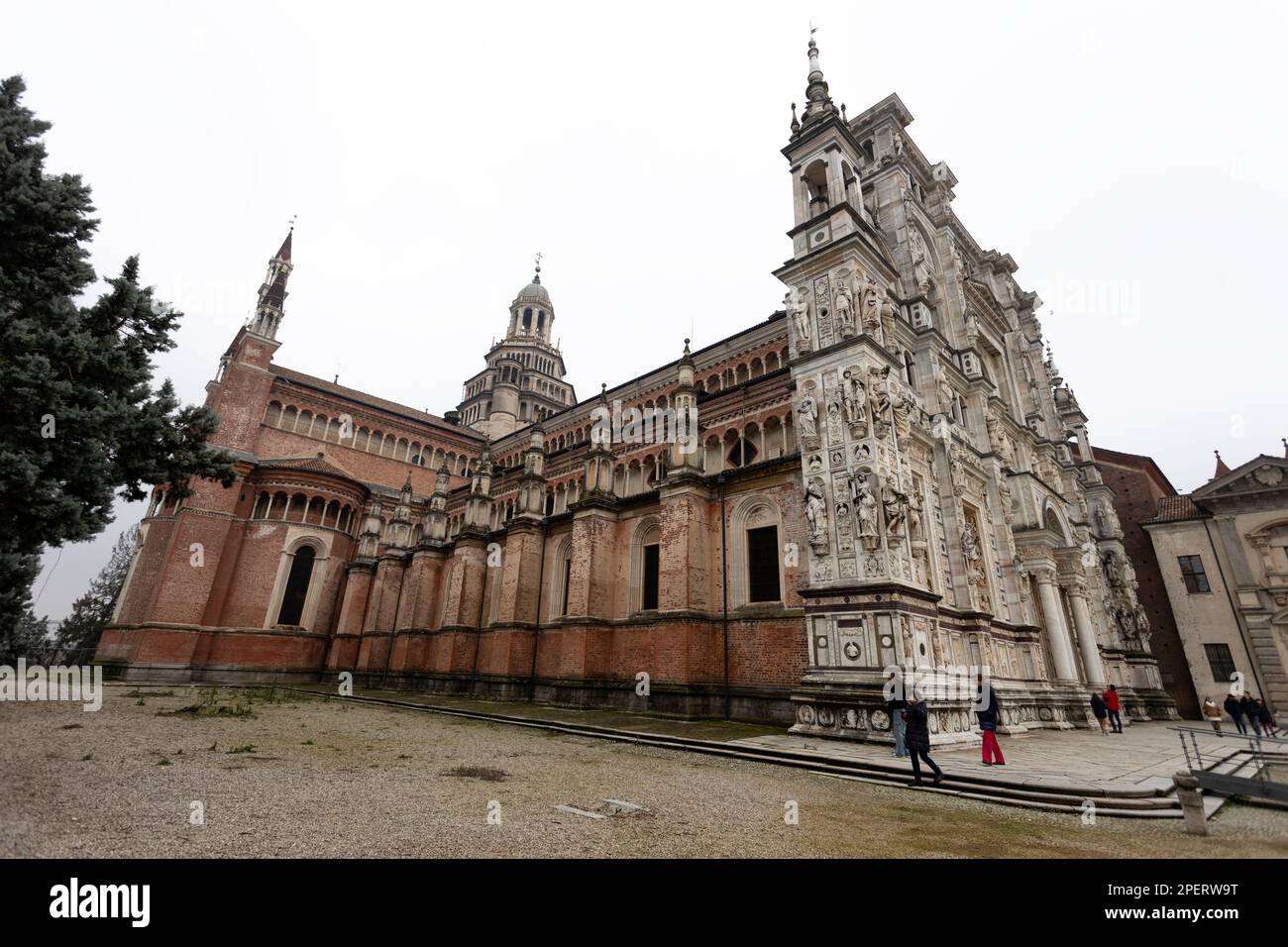 PAVIA, ITALY, DECEMBER 28, 2022 - View of Certosa of Pavia, Monastery ...