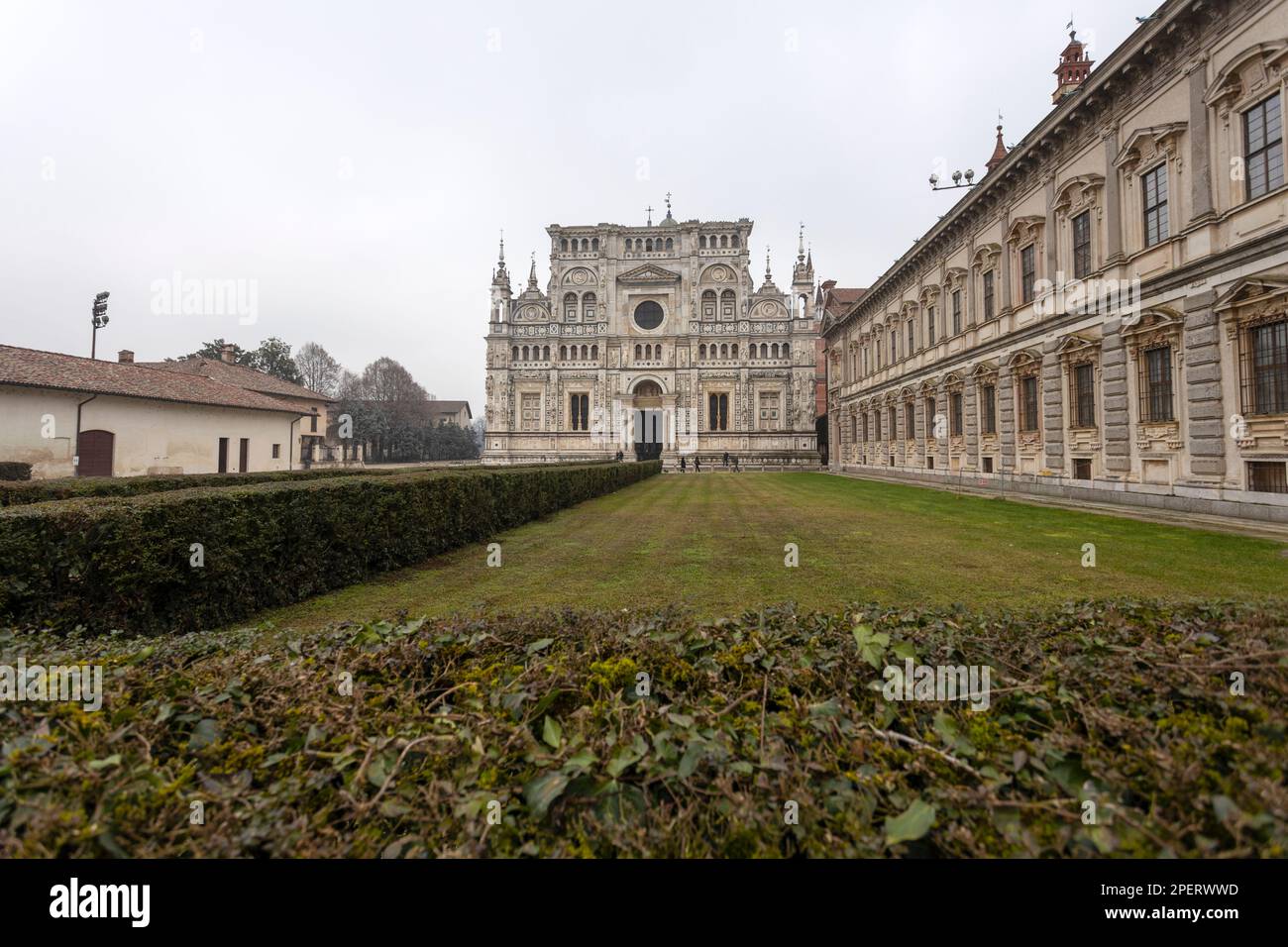 PAVIA, ITALY, DECEMBER 28, 2022 - View of Certosa of Pavia, Monastery ...