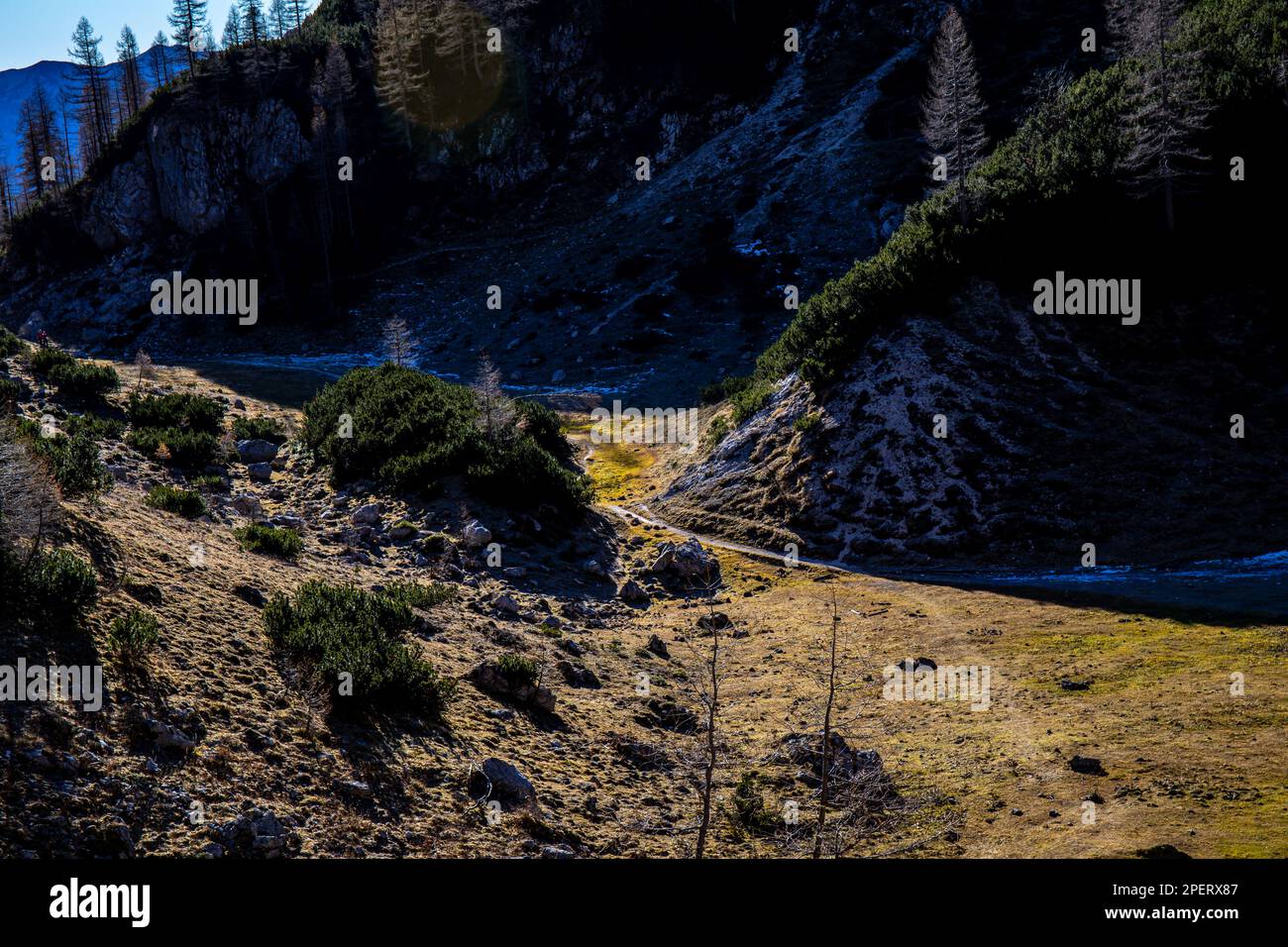 Mountain path in high mountains Stock Photo - Alamy