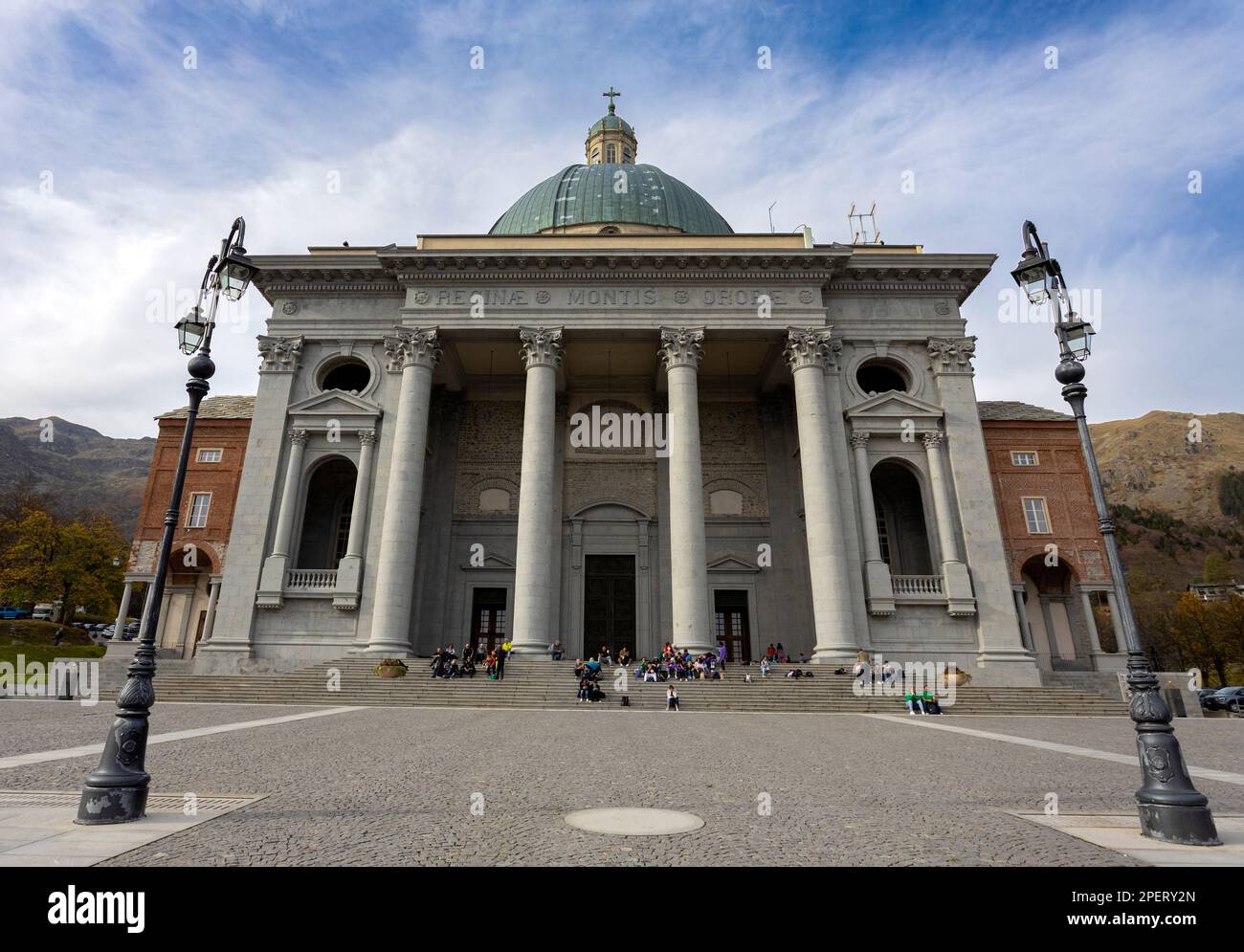 OROPA, ITALY, OCTOBER 30, 2022 - View of Oropa Sanctuary, marian ...