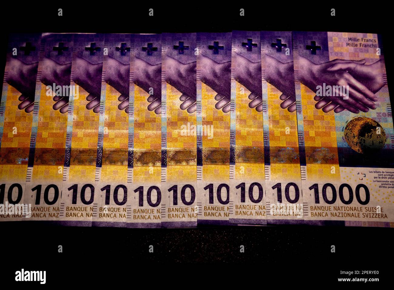Swiss banknote 10 hi-res stock photography and images - Alamy