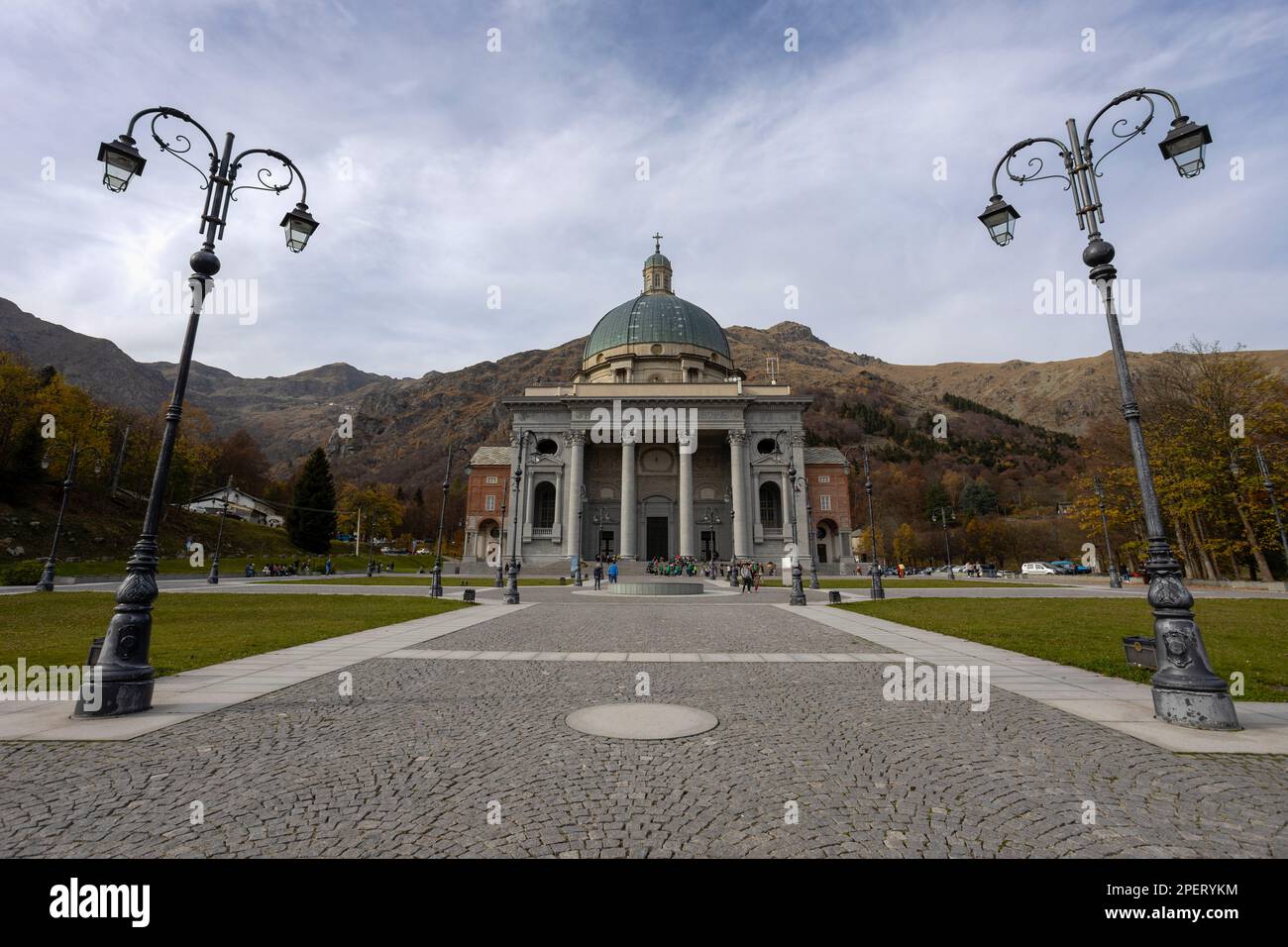 OROPA, ITALY, OCTOBER 30, 2022 - View of Oropa Sanctuary, marian ...