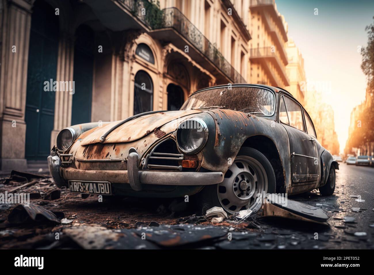 Car engine fire burnt out hi-res stock photography and images - Alamy